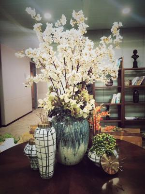 China artificial cherry tree fake pink blossom tree artificial plant simulation plant for sale