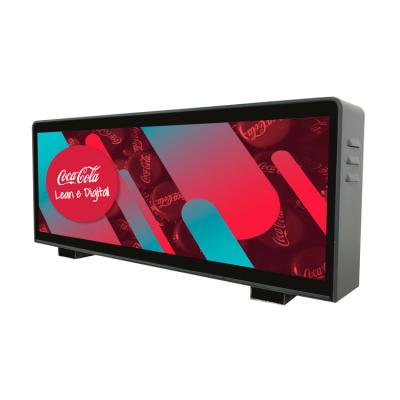 Cina P4 schermo taxi a doppio lato 960mmX 320mm a colori esterni impermeabile IP65 in vendita