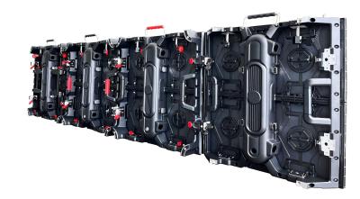 Cina Display a LED a noleggio P4.81mm Armadio in alluminio curvo 500x500mm Assemblaggio rapido per eventi all'aperto in vendita