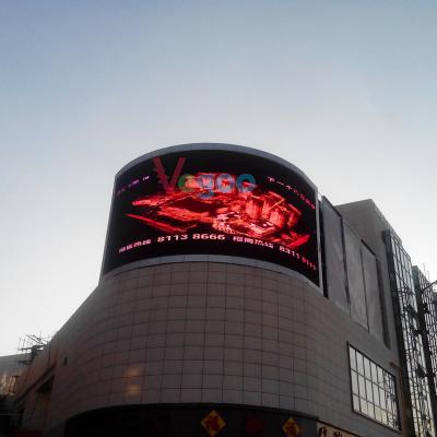 중국 곡선 P6 옥외 풀 컬러 발광 다이오드 표시 큰 영상 스크린 전시 판매용