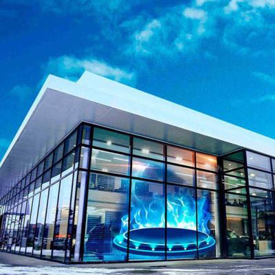 China Led Transparent Display Pixel Pitch 4-8mm With High Permeability And Optical Grade Materials For Improved Visibility for sale