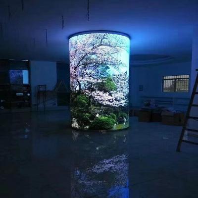 China Customized Led Display Screen , Pixel Pitch 2.5mm ,cylinder ,triangel , for sale