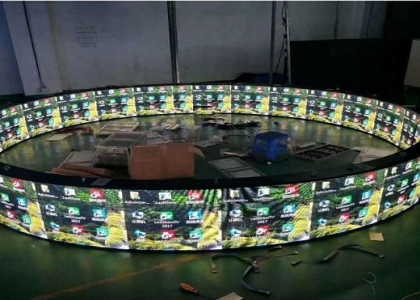 Pantalla 256mmx128m m flexible creativa interior de 4m m LED