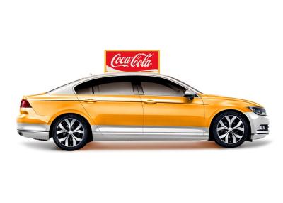 China Digital Wireless Gps 4G Wifi 60*160mm Taxi Top LED Display for sale