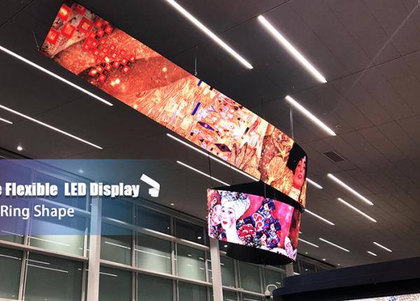 Pantalla 256mmx128m m flexible creativa interior de 4m m LED