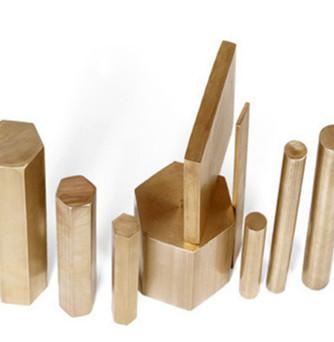 Quality Ø12-60mm Dimension Silicon Bronze Brazing Rod , Yellow Bronze Hexagonal Rod for sale