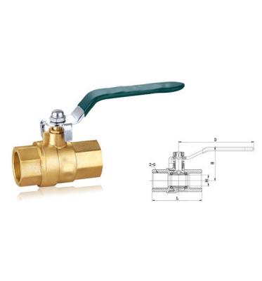 Cina Valvola a sfera d'ottone d'ottone forgiata CW617N CW614 della valvola DN20 DN25 dell'acqua in vendita