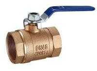 Quality Bronze Ball Valve Two Piece Inline Lever NPT Female C84400 DN 40 for sale