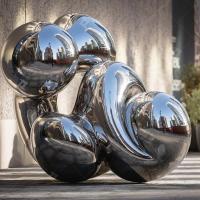 Quality Outdoor Stainless Steel Sculpture Custom Hand Forged Metal Sculpture for sale