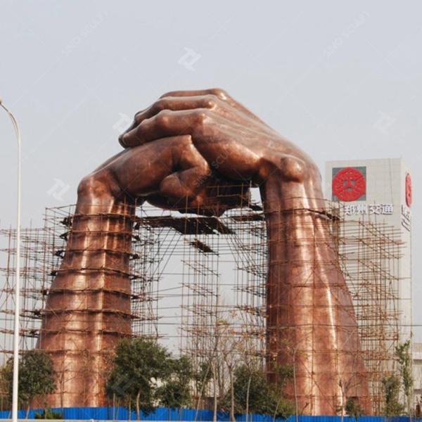 Quality Large Hand Forging Monumental Bronze Sculpture 31m High For City Decoration for sale