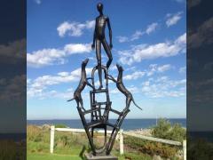 6M Figuras de bronze de alta fundição Decoração ao ar livre Estátuas de arte moderna