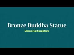 30cm de altura de bronze de bronze estátua de Buda grande tamanho folha de ouro acabamento