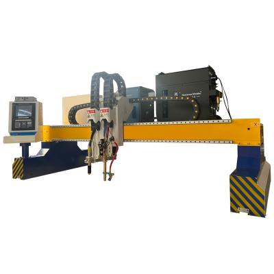 China 0-6000m/min CNC Plasma Flame Cutting Machine For Carbon Steel Plate Cutting for sale