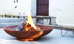 China Fashion corten steel hanging fire pit indoor for sale