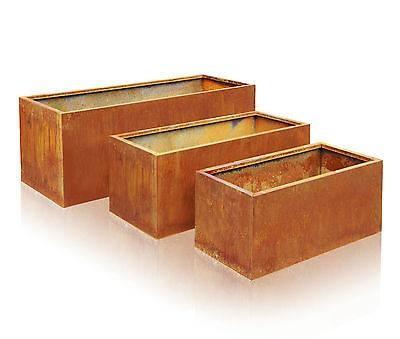 China Different Color Tall Planter, Garden Basket, Corten Steel Irregular Metal Planter for sale