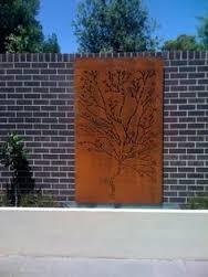 China decorative laser cut corten steel sheets for garden screen with frame for sale