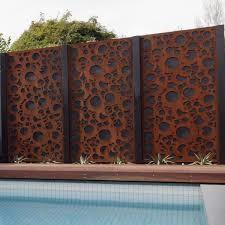 China Rusty decorative corten steel balcony privacy window screen for sale