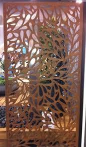 China Corten Steel Rusty Outdoor Garden Metal Screen with Flower Patterns for sale