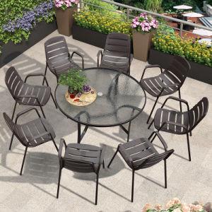 Quality Outside Rattan Garden Table And Chairs Polyester 3 Piece Wicker Patio Set for sale