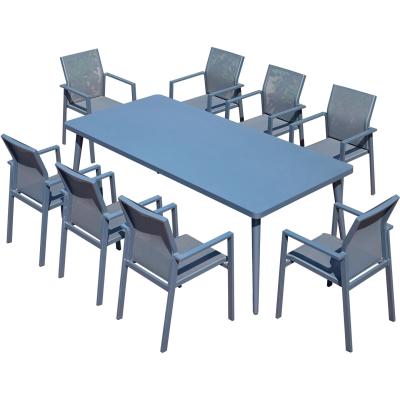 Cina Tavolo e sedie da esterno, Cortile Patio Lusso Nordico, Set relax minimalista moderno per villa, Arredamento per terrazza resistente al sole e all'acqua in vendita