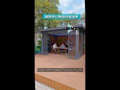 aluminum profile hard top pavilion canopy 0.5 rotary metal roof gazebo