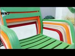 Outdoor table and chair set made of black aluminum alloy