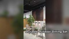 Commercial Outdoor Bistro Set with Textilene Chairs and Round Table for Hotel & Resort Use