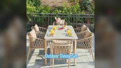 Commercial Outdoor Dining Set 6 Seater