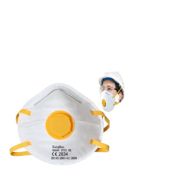 Quality FFP2 Yellow Lid Dust Mask 20-Pack Fast Delivery Half Face Nose Mask with for sale