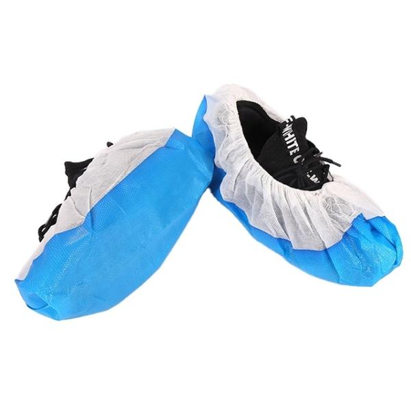 Quality 1000pcs One Carton Disposable Blue Soft Antiskid Shoe Cover With CE with High Quality for sale