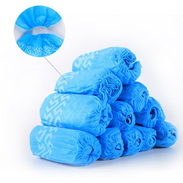 Quality Eco-Friendly Disposable Blue Plastic Shoe Cover Degradable PP Material 100/pc for sale