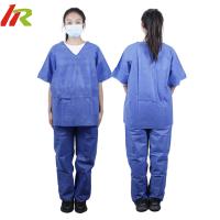 Quality Hospital Uniform Nonwoven Set Scrub Suit Lab Coat Disposable Medical Shorts for sale