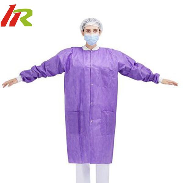 Quality Coat Dispos Lab Dental Working Suits Disposable Non-Woven Jacket Isolation for sale