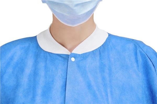 Quality Lab Coat Nonwoven PP SMS Doctor Labcoats Nursing Scrubs Nurse Uniform Customized for sale