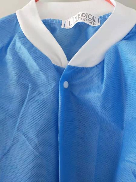 Quality Lab Coat Nonwoven PP SMS Doctor Labcoats Nursing Scrubs Nurse Uniform Customized for sale