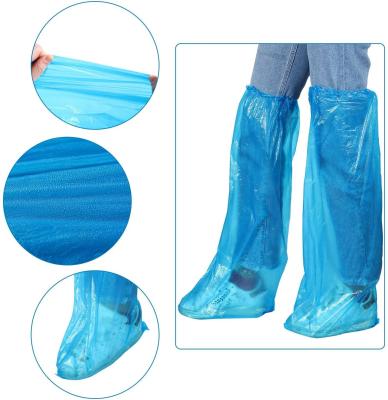 China Anti-Slip Waterproof Disposable Long Sleeve Overshoes Safety Rain Boots Cover for Men Women for Rainy Day Outdoor Activities for sale