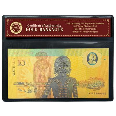 中国 価値収集できる新しい AUD 50 ドルの金の銀行券の結婚式の装飾のギフト 販売のため