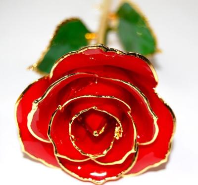 China Handmade 24k gold Dipped rose for sale