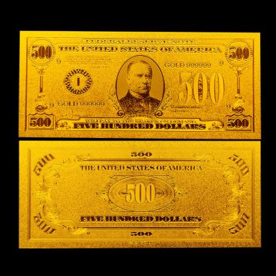 China Engrave gold dollar bill , gold hundred dollar bill 24K for christmas gift for sale