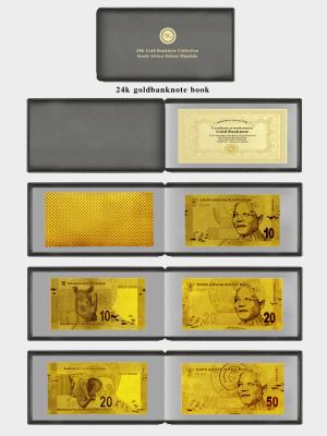 Китай Полный комплект юга - африканская кредитка золота 24K в чисто золоте 99,9 с альбомом коллекционный продается