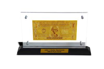 Cina Banconota di U.S.A. $1 della banconota in dollari dell'oro in vendita