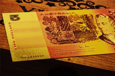 Cina Progettazione del mestiere incisa banconota australiana dell'AUD 5 della banconota dell'oro vecchia nuova alla raccolta in vendita