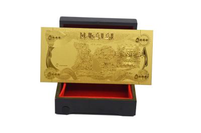 China A cédula do ouro 24k do IRR de Irã 5000/ouro puros chapeou a cédula para a coleção à venda