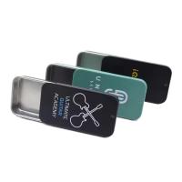 China Sliding Metal Candy Tin Cans Box Customization Mint Sugar Container Packaging for sale