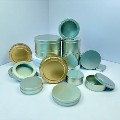 China Seamless Metal Candle Tins 2oz 4oz 6oz 8oz Empty Rose Gold Matte White Black Tinplate Containers Jars Cans for Crafts for sale
