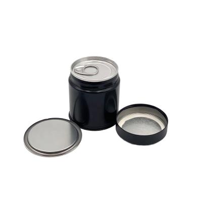 China 30g 50g 100g Matcha Tea Cans Tinplate Metal with Screw Cap for Beverage Storage and Matcha Tea Tin Can Boxes for sale