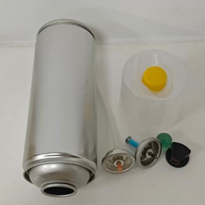 China Diameter Empty Aerosol Tin Can with Accessories Lubricant Empty Aluminum Can Spray for sale