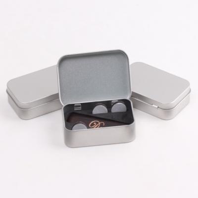 China Square Tin Box Rectangle Tin case for Card Poker Candy Sugar Food Mint 95x60x22mm for sale