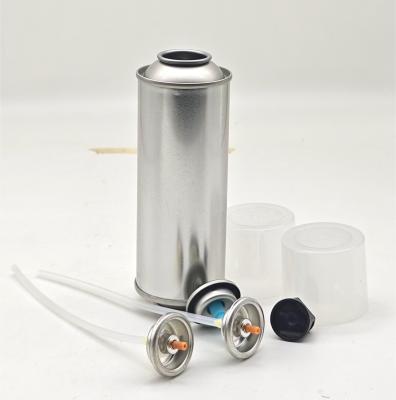 China Customized Empty Aerosol Tin Can with Metal Logo Refillable Tinplate for Chemical Industrial Use for sale
