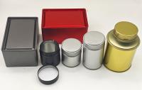 China Custom Printing Tea Tin Packaging Box Tinplate Rectangular Storage Tins for sale